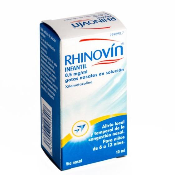 RHINOVIN INFANTIL 0.5 MG/ML GOTAS NASALES 1 FRASCO SOLUCION 10 ML